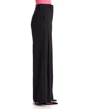COURREGES Pleat Front Wide Leg Pants