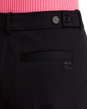 COURREGES Pleat Front Wide Leg Pants
