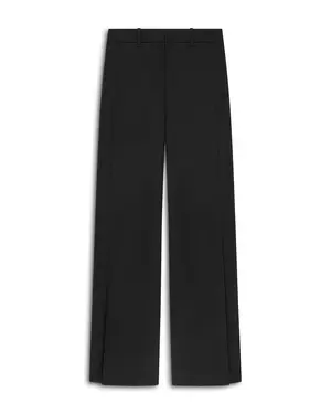 COURREGES Pleat Front Wide Leg Pants