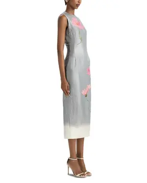 Oscar De La Renta Cosmos Mikado Day Dress