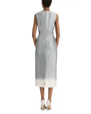 Oscar De La Renta Cosmos Mikado Day Dress