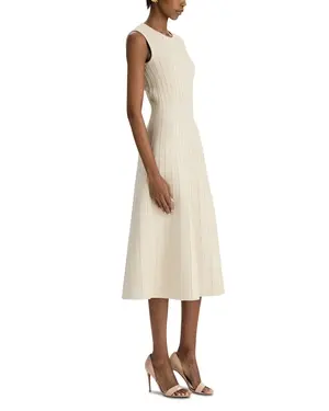 Oscar De La Renta Sleeveless Sparkle Knit Dress