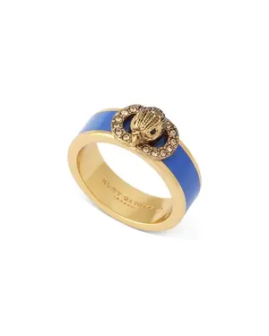 Kurt Geiger Signature Eagle Band Ring - Blue