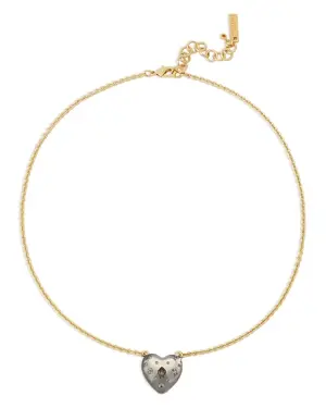 Kurt Geiger Signature Eagle Heart Pendant Necklace