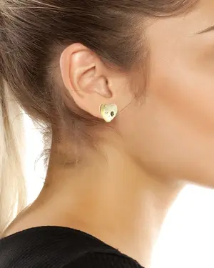 Kurt Geiger Signature Eagle Heart Stud Earrings