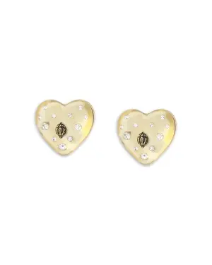 Kurt Geiger Signature Eagle Heart Stud Earrings