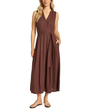 MATTY M Nivara Sleeveless Belted Maxi Dress