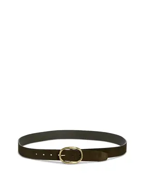Madewell Oval Buckle Suede Belt