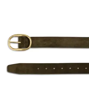 Madewell Oval Buckle Suede Belt