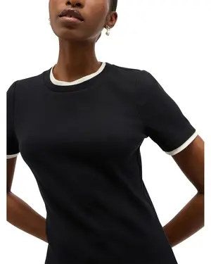 HOBBS LONDON Kali Ribbed Cotton Stretch Top