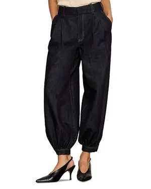 Sanctuary Denim Balloon Ankle Trousers - Slow Motion