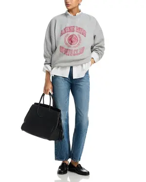 ANINE BING Miles Collegiate Graphic Sweatshirt