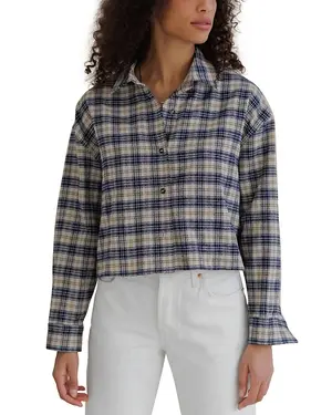 PERFECTWHITETEE Plaid Cotton Shirt - Sugar Plaid