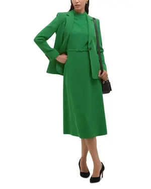 HOBBS LONDON Mae Belted Turtleneck Dress