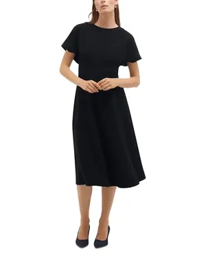 HOBBS LONDON Petites Melina Cap Sleeve Midi Dress