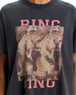 ANINE BING Cade Tiger Bing Graphic Cotton Tee