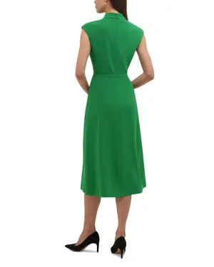 HOBBS LONDON Petites Mae Belted Turtleneck Dress