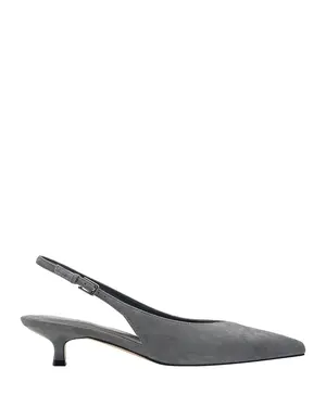 MARC FISHER LTD. Luciey Pointed Suede Slingback Pumps - Dark Gray