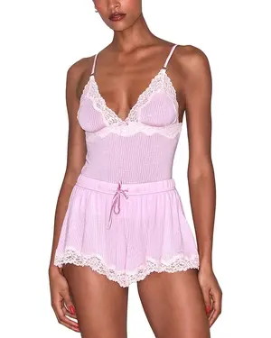 FLEUR DU MAL Butter Rib Camisole Top - Bubblegum