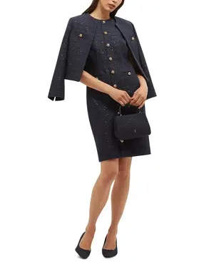 HOBBS LONDON Bria Tweed Dress