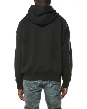 PURPLE BRAND Logo Graphic Fleece Cotton Hoodie
