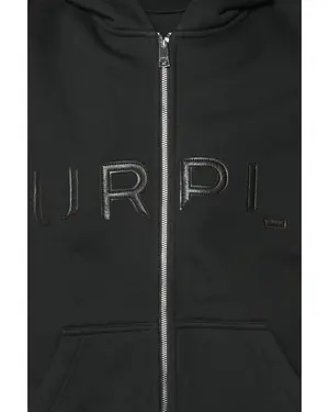 PURPLE BRAND Logo Graphic Fleece Cotton Hoodie