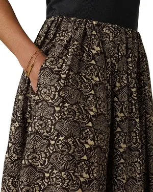 Faherty Brand Coastal Nera Cotton Maxi Skirt