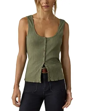 Faherty Brand Paradise Pointelle Cami Cardigan - Clover