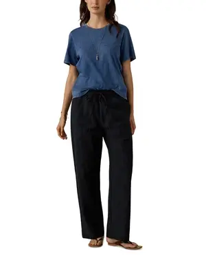 Faherty Brand Cotton Twill Drawstring Pants - Black