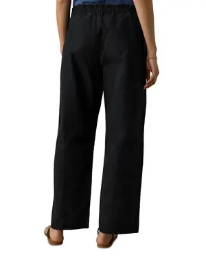 Faherty Brand Cotton Twill Drawstring Pants - Black