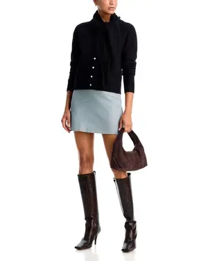 Aqua Scarf Cardigan Exclusive - Black