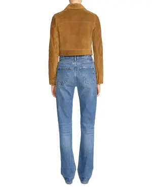 FRAME Vertical High Rise Straight Jeans - Voltage