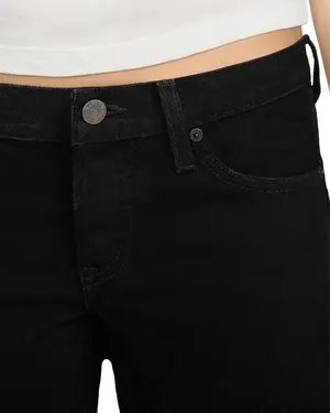 FRAME The Pixie Gray Cotton Low Rise Bootcut Jeans