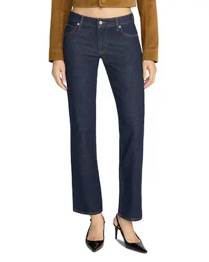 FRAME The Cigarette Low Rise Slim Jeans - Rinse