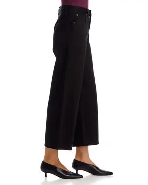 FRAME The Bow Crop Wide Leg Jeans