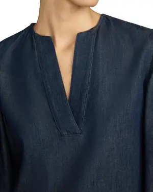 FRAME The Poise Split Neck Top