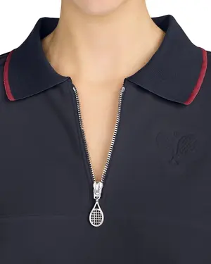 FRAME Tennis Quarter Zip Pullover Sweatshirt