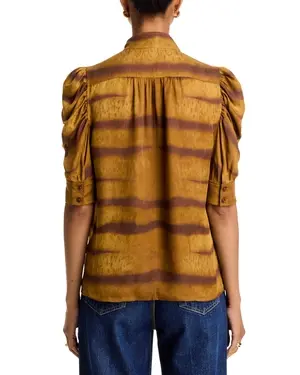 FRAME The Gillian Silk Top