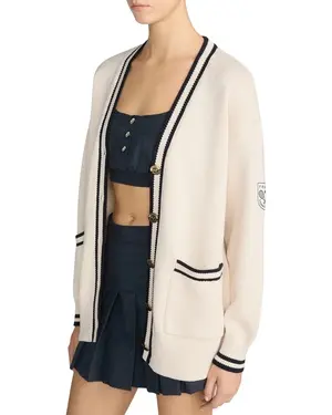 FRAME Tennis Oversized Cardigan