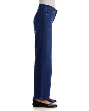 FRAME Le Slim Low Rise Palazzo Jeans - Ultraviolet
