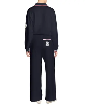 FRAME The Tennis Wide Leg Sweatpants