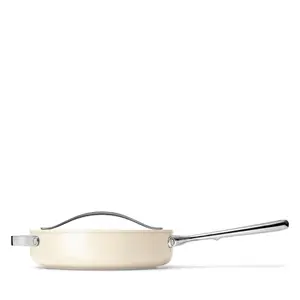 CARAWAY 3 Qt. Ceramic Nonstick Saute Pan - Cream