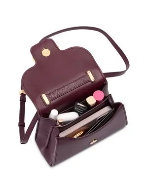 FERRAGAMO Double Gancini Leather Top Handle Bag