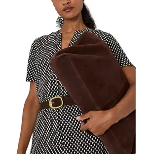 Whistles Check Short Sleeve Jumpsuit