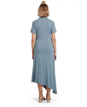 NOM MATERNITY Talia Twist Waist Maxi Dress