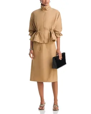 AYA MUSE Tala Drawstring Waist Jacket - Camel