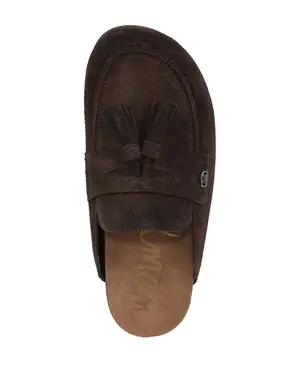 Sam Edelman Astrid Suede Mules - Espresso Bean