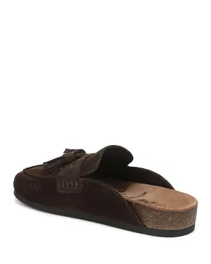 Sam Edelman Astrid Suede Mules - Espresso Bean