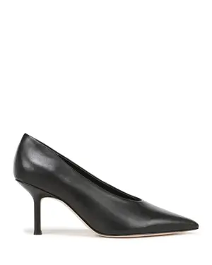 FAVORITE DAUGHTER Zoe Leather Pumps - Black