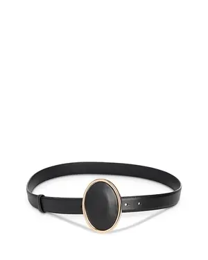 Altuzarra Eclipse Leather Belt - Black